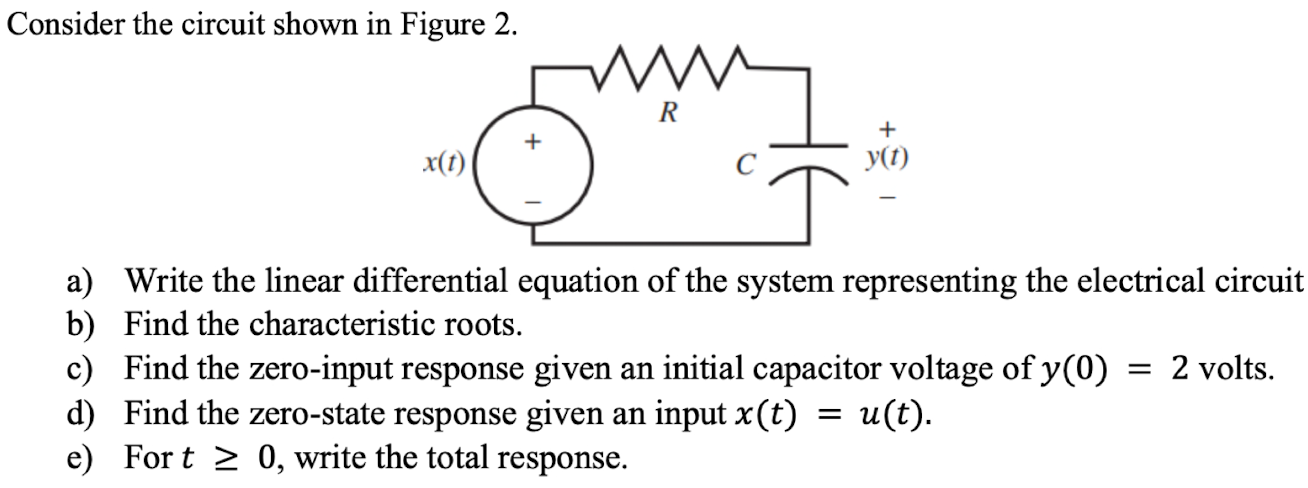 [Solved]: Consider the circuit shown in Figure 2. a) Write
