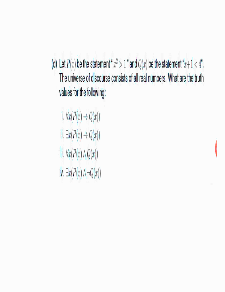 Solved (0) Let P1x) be the statement => 1'and (1) be the | Chegg.com