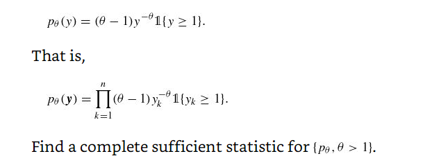 Solved 12.5 Complete Sufficient Statistic. Suppose that | Chegg.com