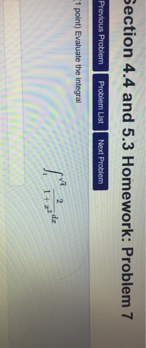 Solved ection 4.4 and 5.3 Homework: Problem 7 Prevwious | Chegg.com