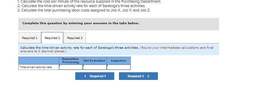 Solved Exercise 7A-1 Time-Driven Activity-Based Costing [LO | Chegg.com