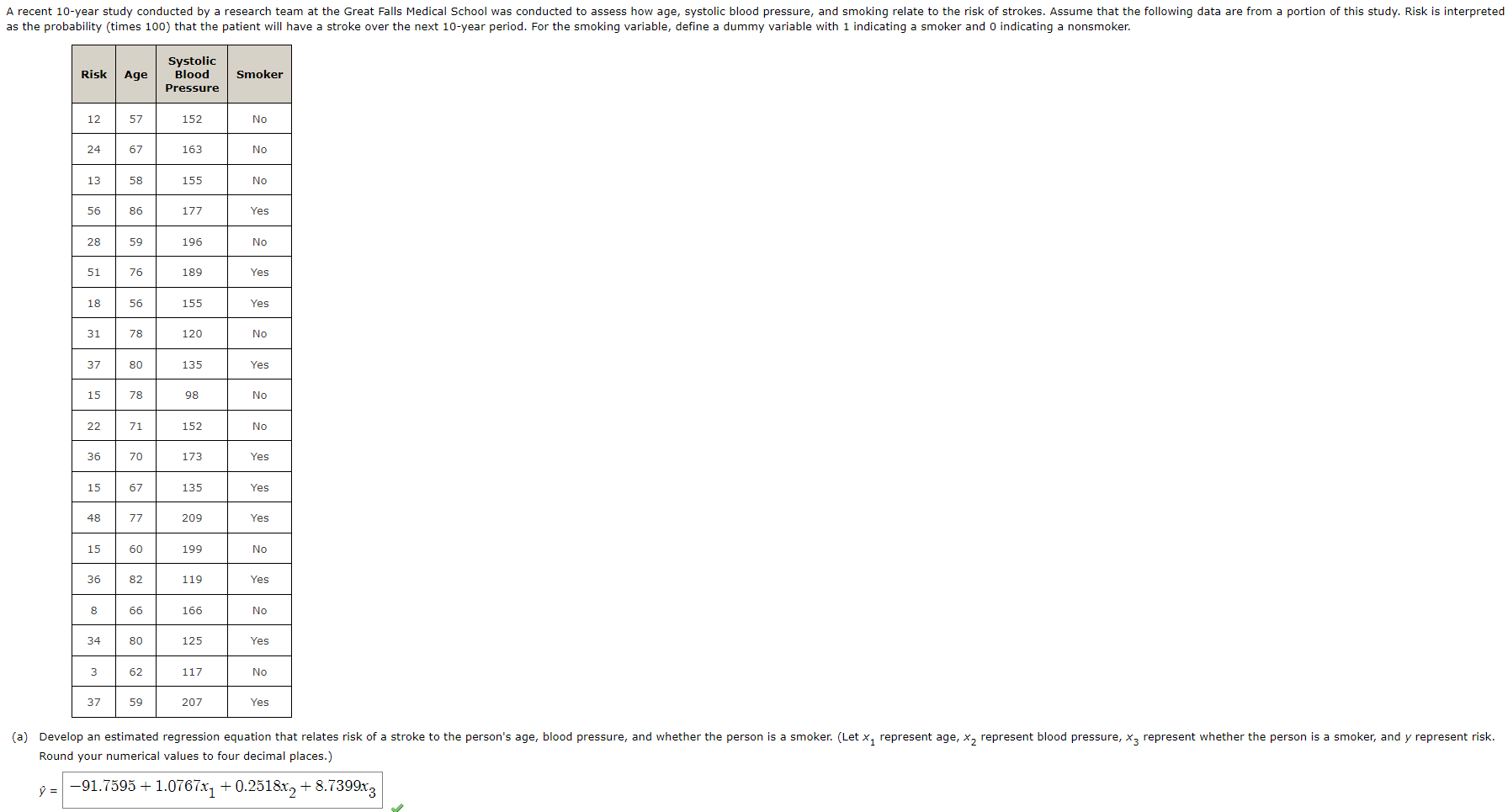 Solved Round your numerical values to four decimal places.) | Chegg.com