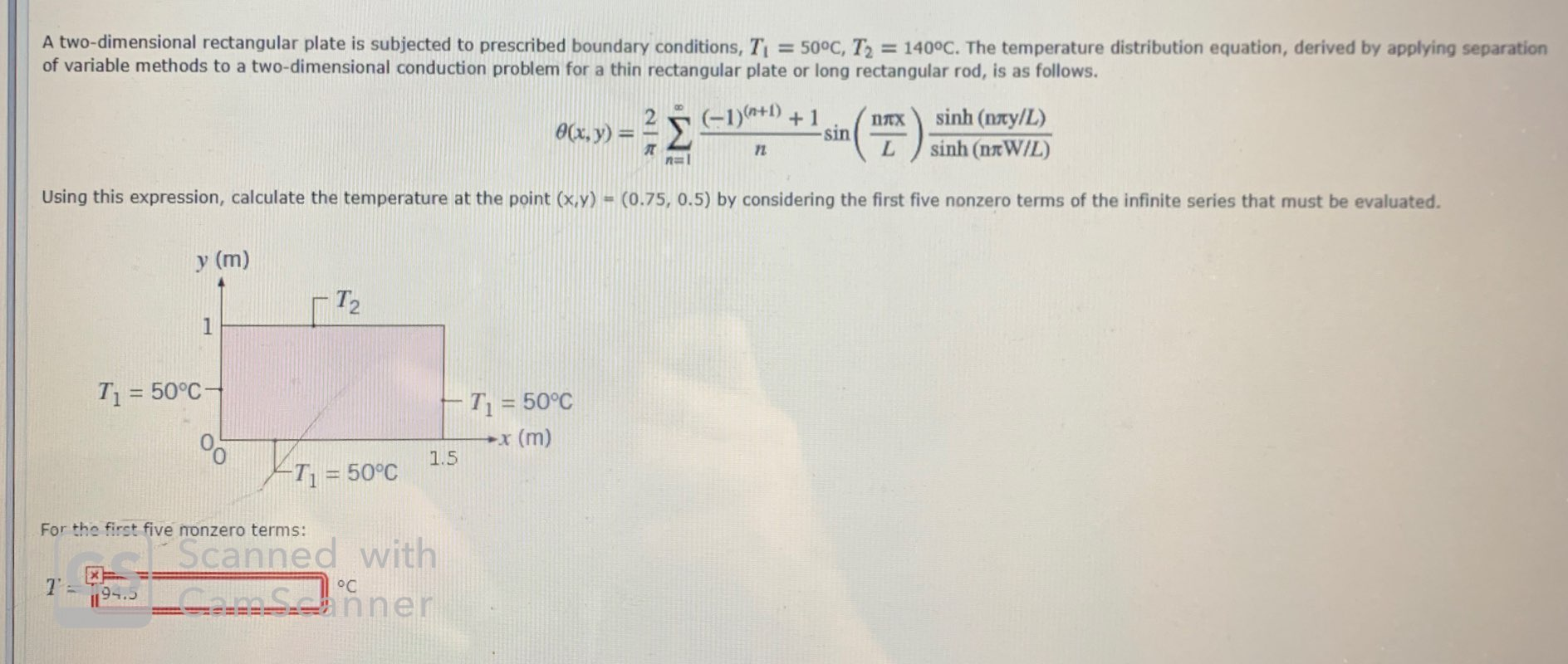 Solved A two-dimensional rectangular plate is subjected to | Chegg.com