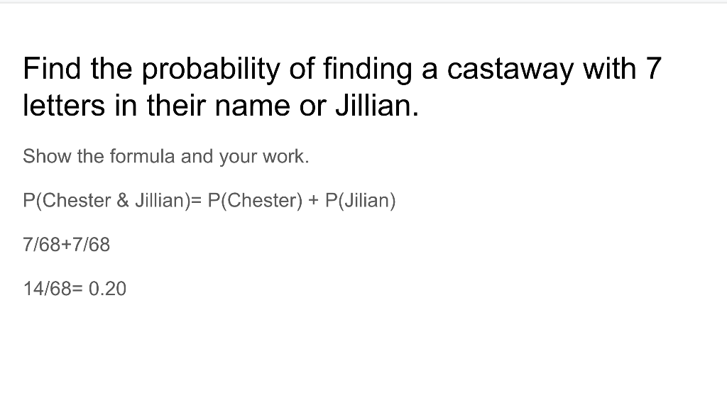Solved I will need you to find the probability you found | Chegg.com