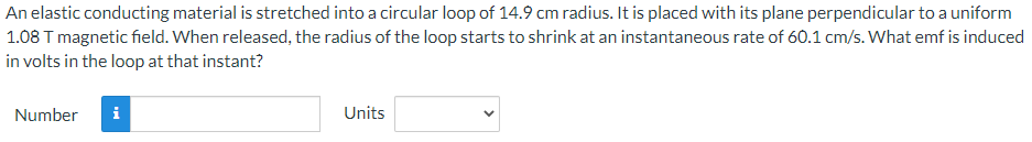 Solved An elastic conducting material is stretched into a | Chegg.com