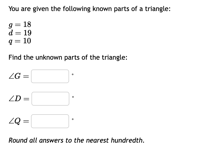 Solved You are given the following known parts of a | Chegg.com
