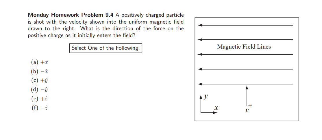 Solved Monday Homework Problem 9.4 A positively charged | Chegg.com