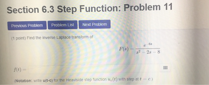 Solved Section 6 3 Step Function Problem 11 Previous
