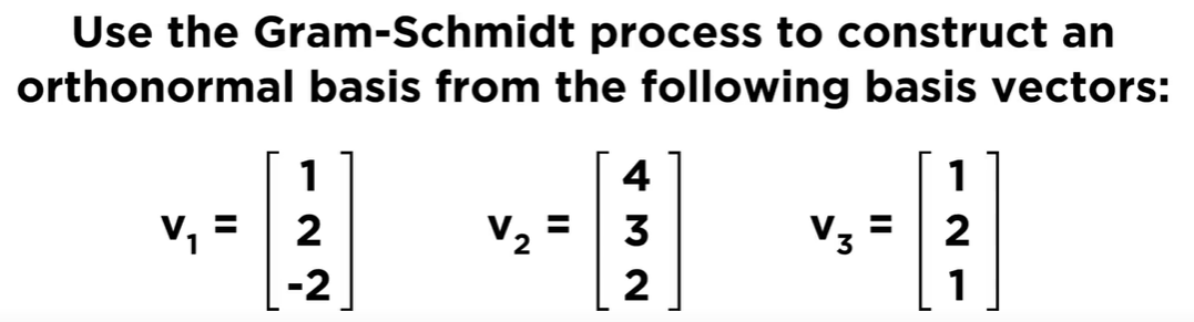 Solved Use the Gram-Schmidt process to construct an | Chegg.com