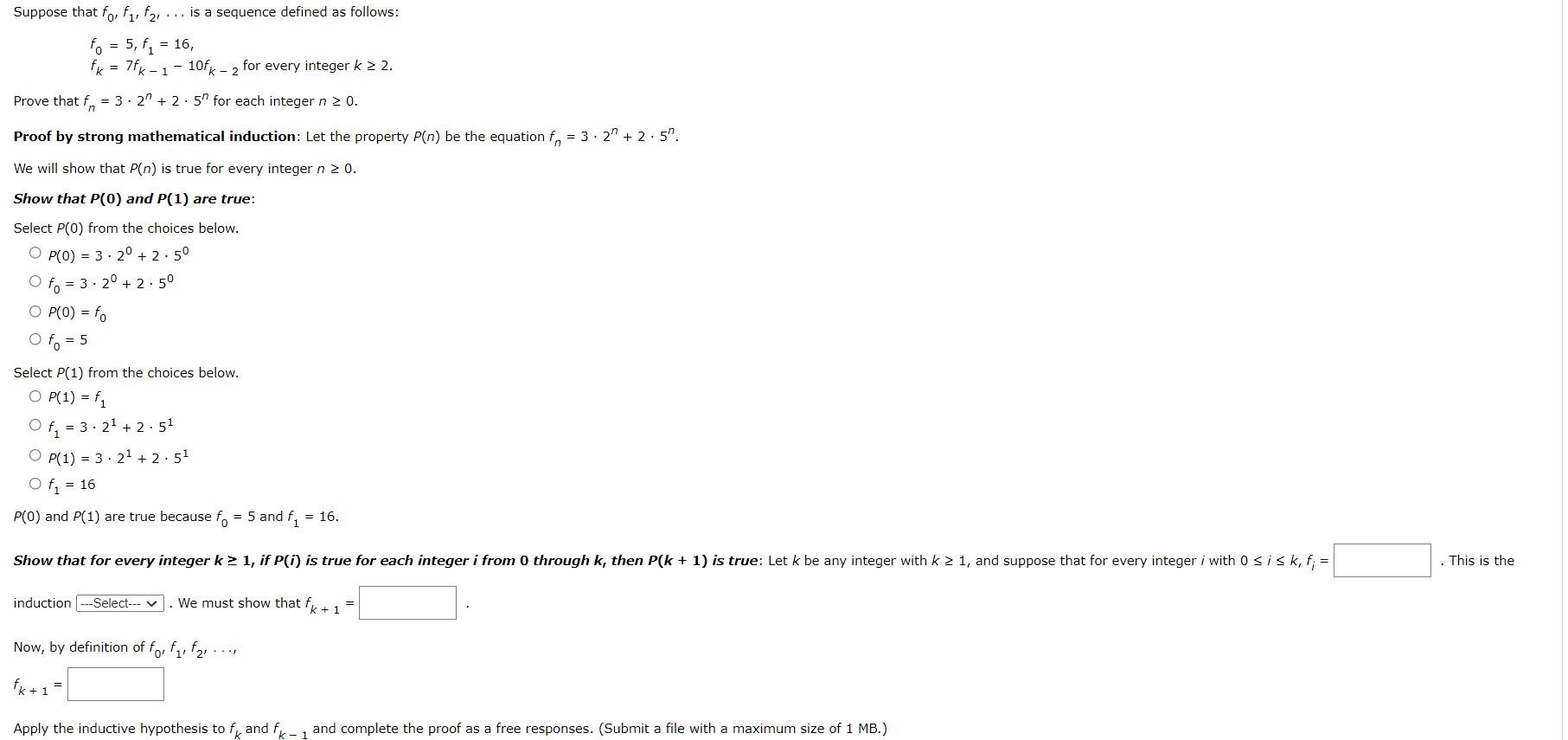 Solved Suppose that for f1, f2, ... is a sequence defined as | Chegg.com