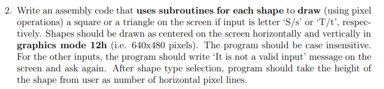 2. Write an assembly code that uses subroutines for | Chegg.com