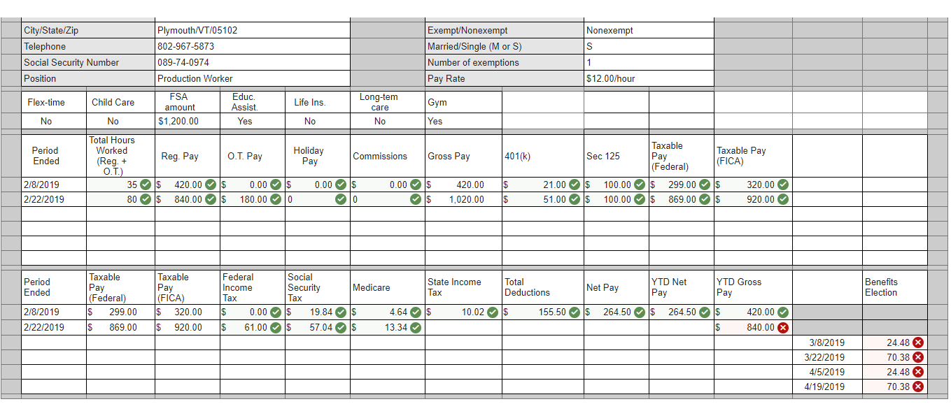 Solved Continuing Payroll Project: Prevosti Farms and | Chegg.com