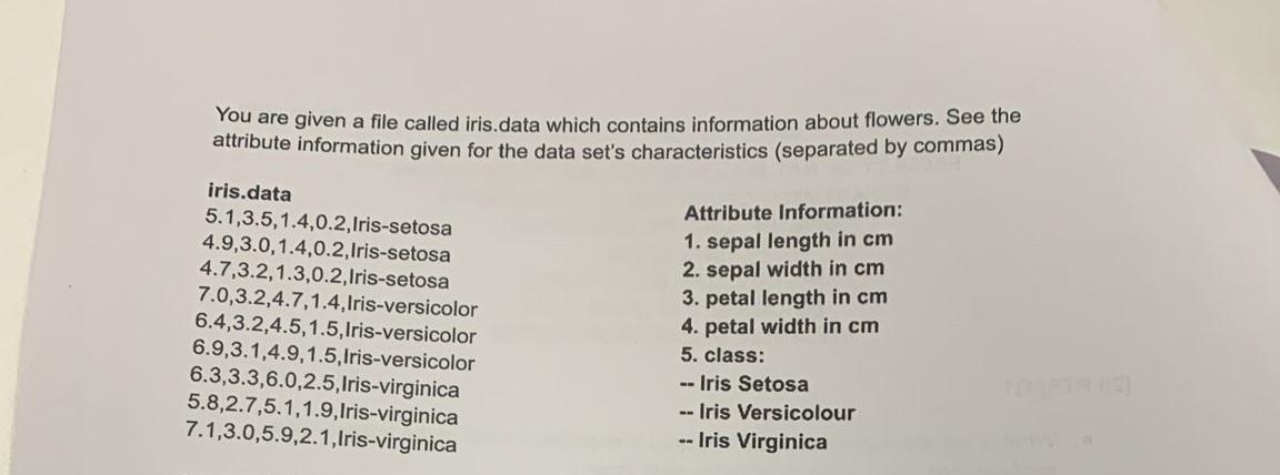Solved [27 PTS] Q2: You're given a file called | Chegg.com