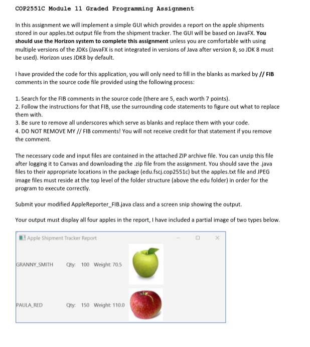 Solved CoP2551C Module 11 Graded Programming Assignment In | Chegg.com