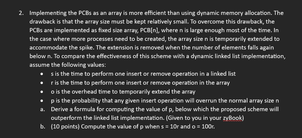 Solved 2 Implementing The Pcbs As An Array Is More 