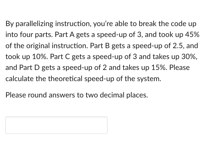 Solved By parallelizing instruction, you're able to break | Chegg.com