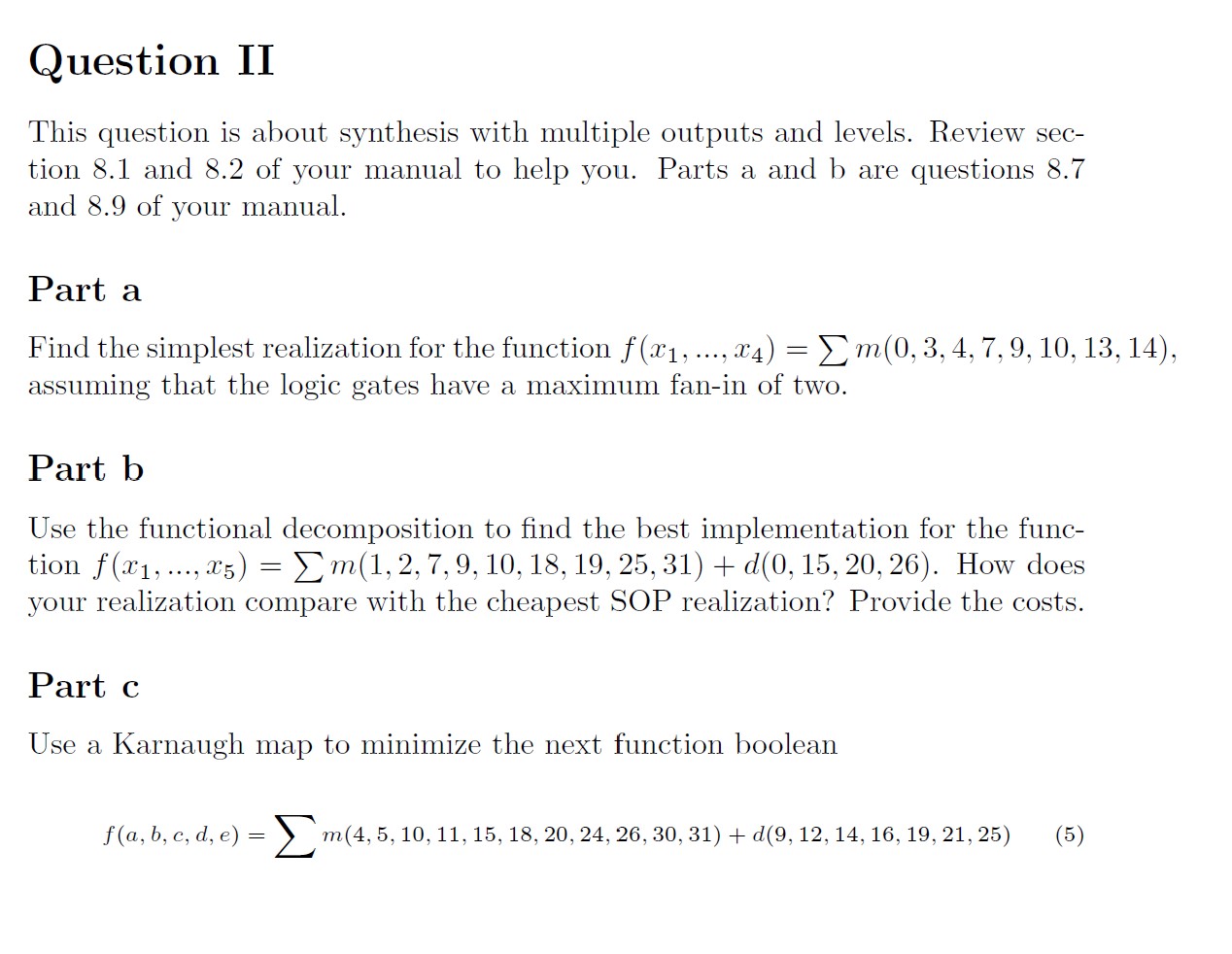 Solved This question is about synthesis with multiple | Chegg.com