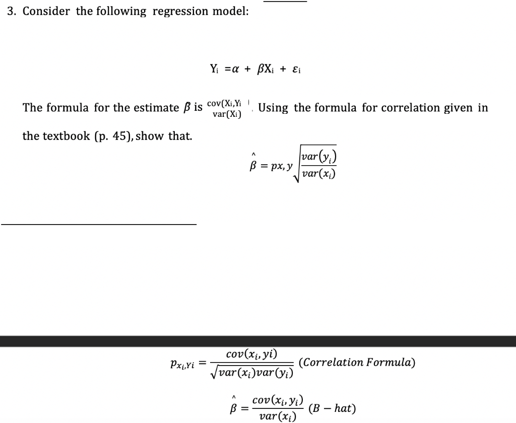 Solved The formula attached in the image as "Correlation | Chegg.com