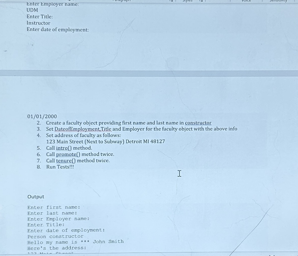 Solved Set the Faculty class to inherit from Person class. | Chegg.com