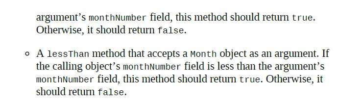 Solved 5. Month class Write a class named Month. The class | Chegg.com