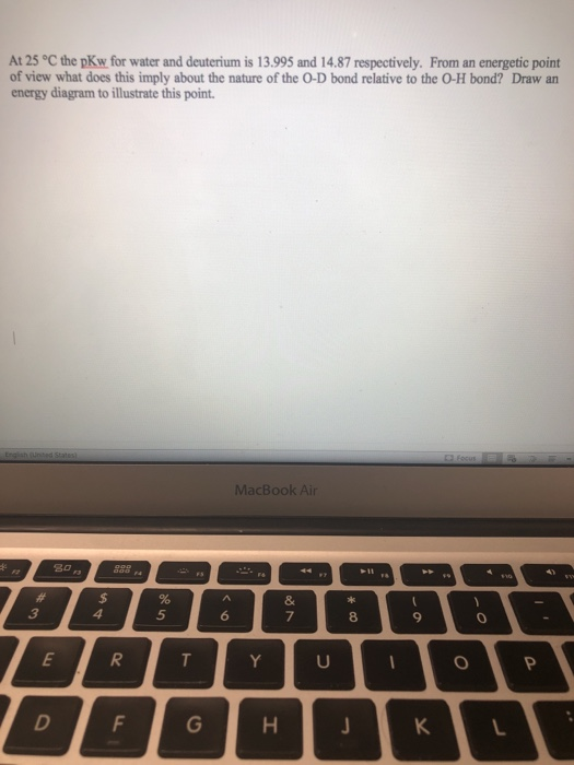 Solved At 25 °C the pKw for water and deuterium is 13.995 | Chegg.com