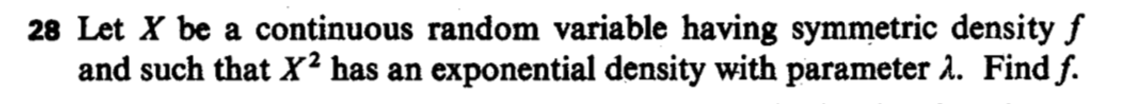 Solved 28 ﻿Let x be ﻿a continuous random variable having | Chegg.com