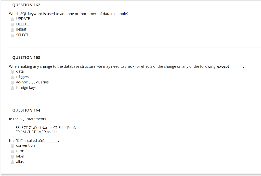 Solved QUESTION 147 In a supertype-subtype structure, | Chegg.com