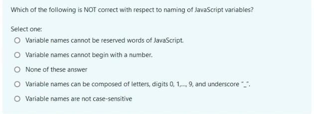 Solved Which of the following is NOT correct with respect to | Chegg.com