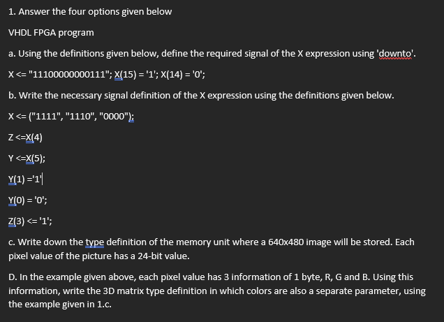 Simple Signal Assignment For Section A And B Signal 5093