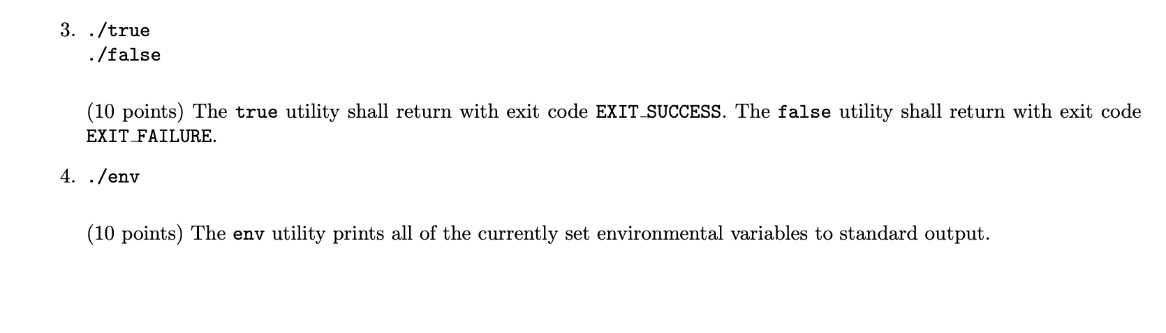 Solved 3. ./true ./false (10 points) The true utility shall | Chegg.com