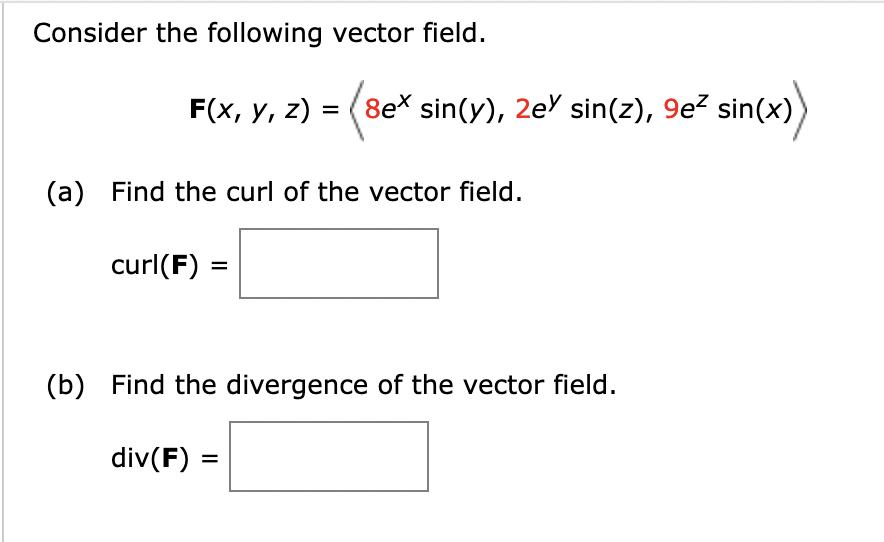 Solved Consider the following vector | Chegg.com