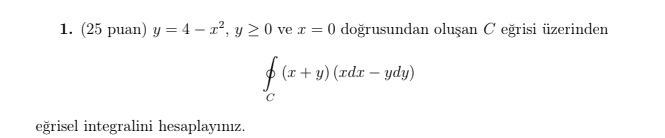 Solved calculate this curvilinear integral over a curve C | Chegg.com