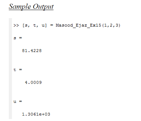 Solved Write a function Your first name_Last name_Ex15 with | Chegg.com