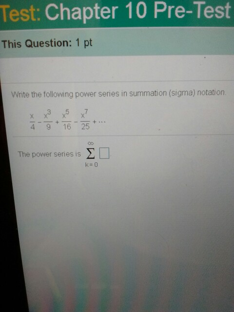 Solved Test Chapter 10 Pre Test This Question 1 Pt Write