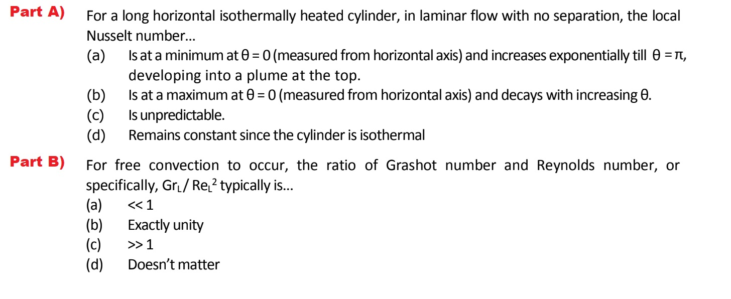 Solved Heat Transfer Question Show Steps Clearly Will Give Chegg