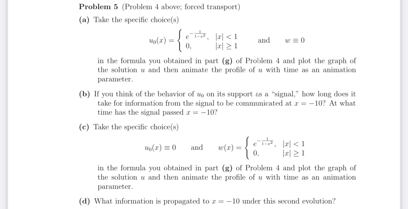 Solved Problem 4 (another first order linear equation) | Chegg.com
