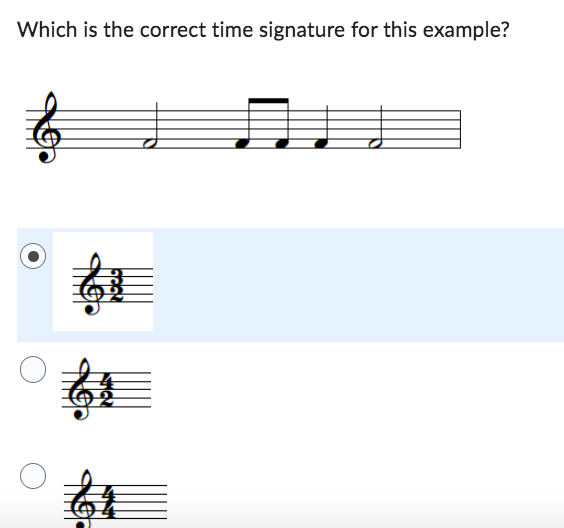 Solved Which is the correct time signature for this example? | Chegg.com