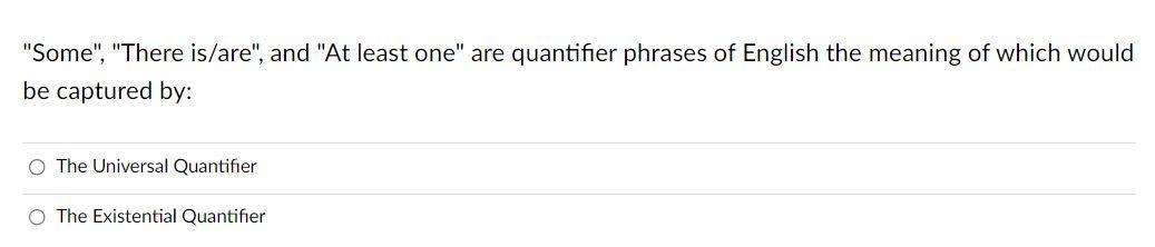 Solved "Some", "There is/are", and "At least one" are | Chegg.com