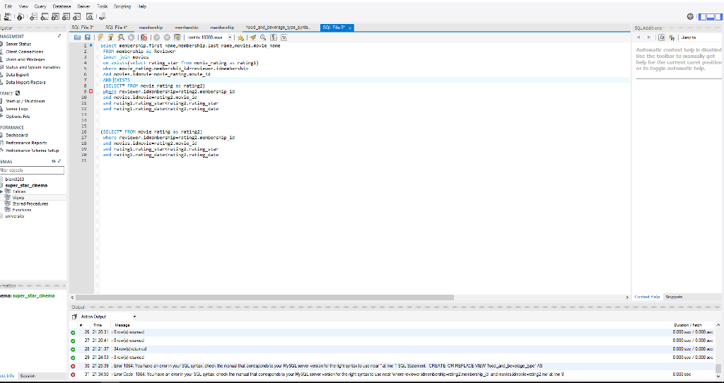 Solved can u help me to check my SQL ,i would like achieve | Chegg.com
