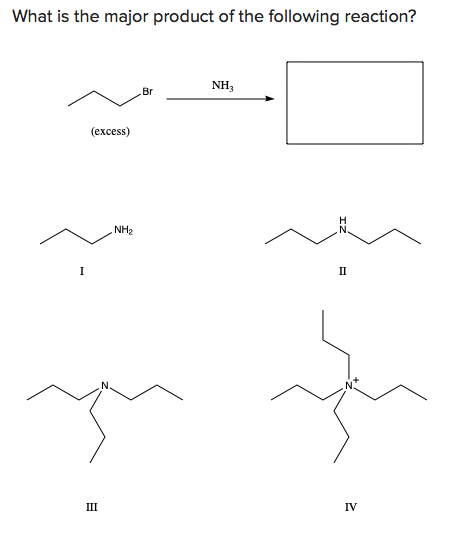 Solved What is the major product of the following reaction? | Chegg.com