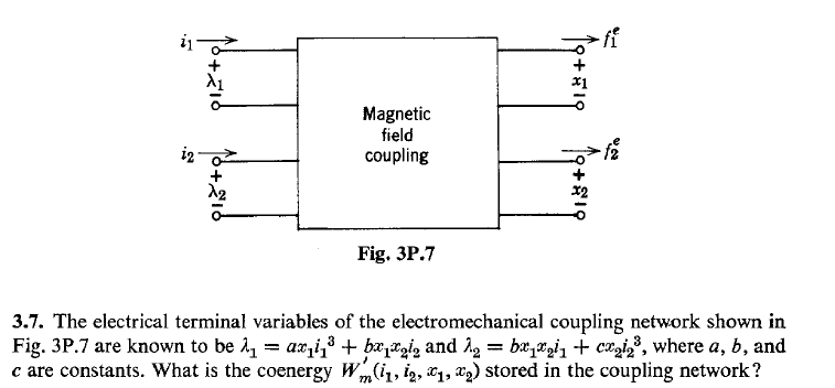 Solved 9+ Magnetic field coupling 2 SI +6 Fig. 3P.7 3.7. The | Chegg.com