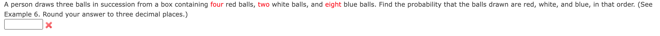 Solved Example 6. Round your answer to three decimal | Chegg.com