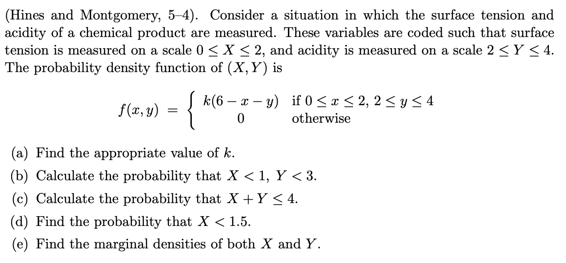 Solved (Hines and Montgomery, 5-4). Consider a situation in | Chegg.com
