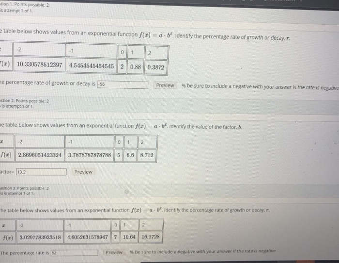 Solved tion 1. Points possible: 2 s attempt 1 of 1 table | Chegg.com