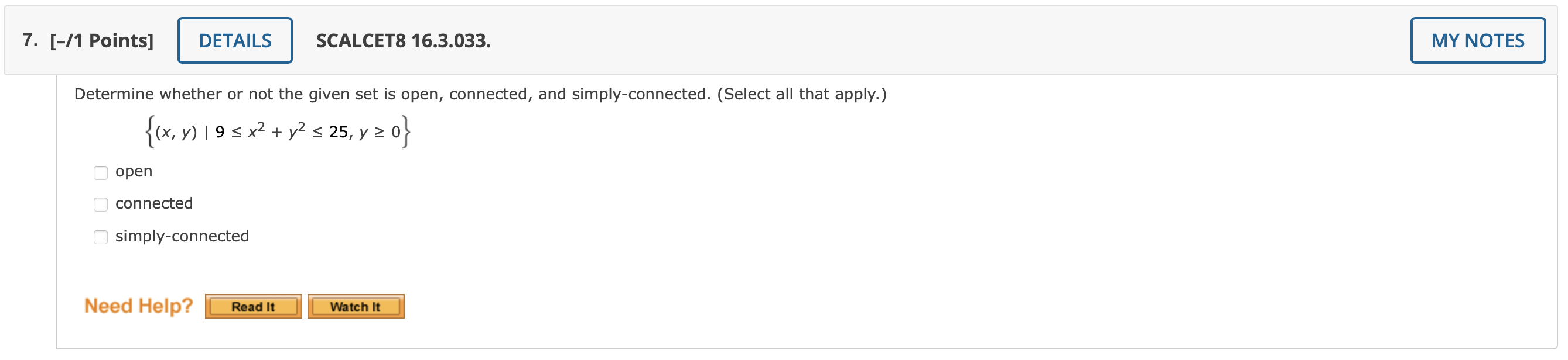 Solved Determine whether or not the given set is open, | Chegg.com
