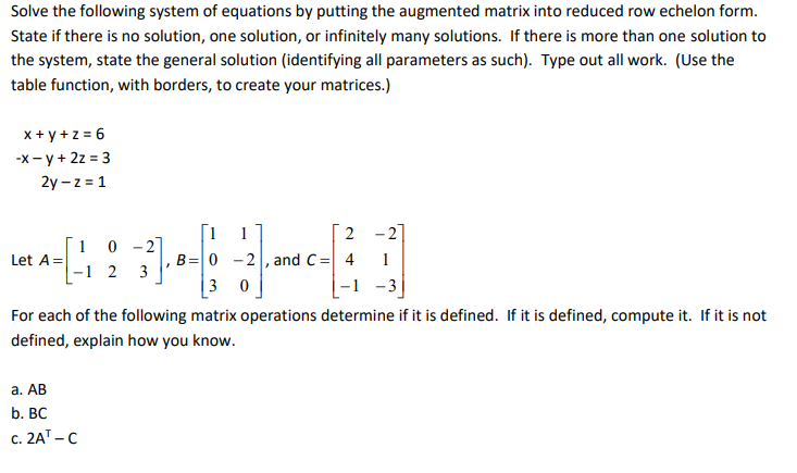 Solved Solve the following system of equations by putting | Chegg.com