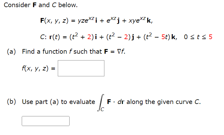 Solved Consider F and C below. | Chegg.com