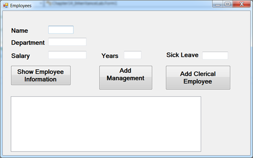 Solved Part 1 (20 ﻿points)Add the Employee class to the | Chegg.com