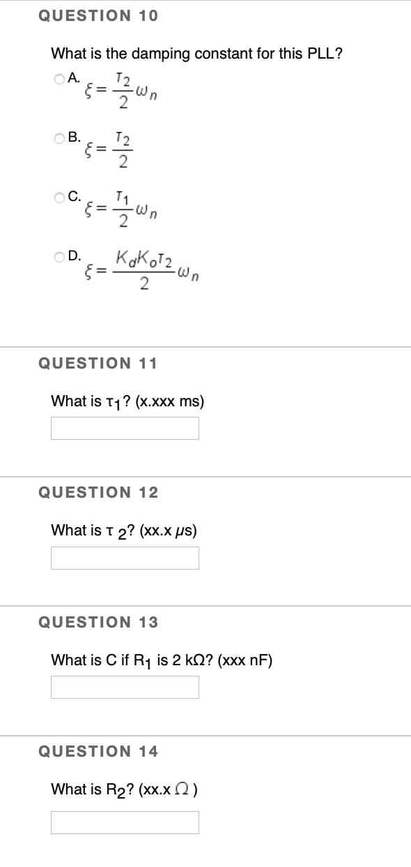 Solved Description Design a (PLL) system that contains the | Chegg.com