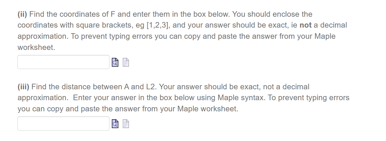 Solved Given the three points | Chegg.com